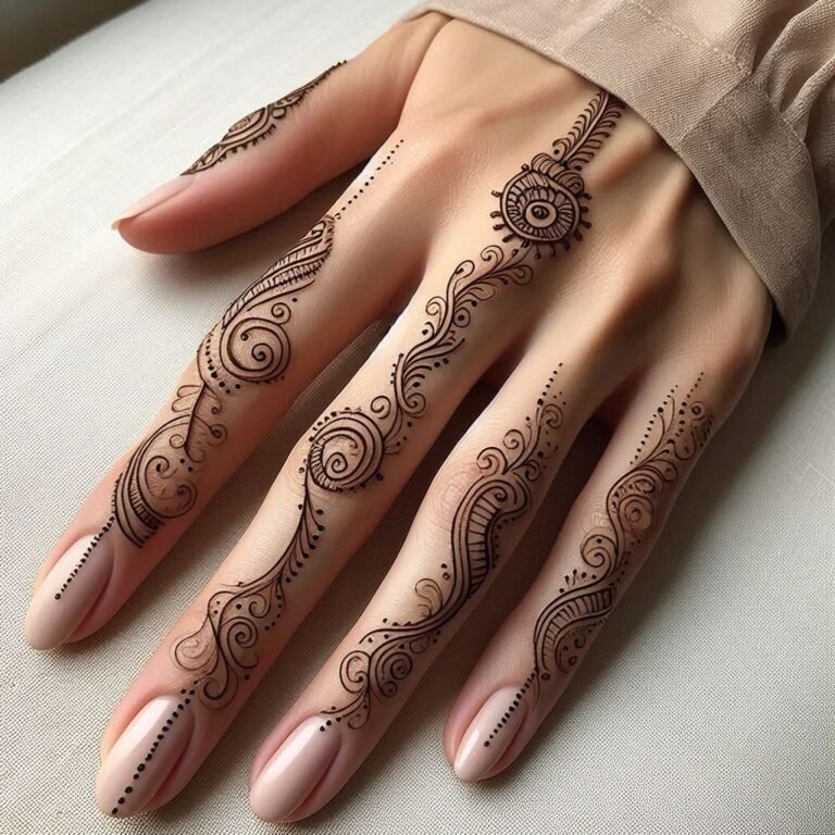 Top 10 Simple Finger Mehndi Designs for Beginners - Mehendi Bazar