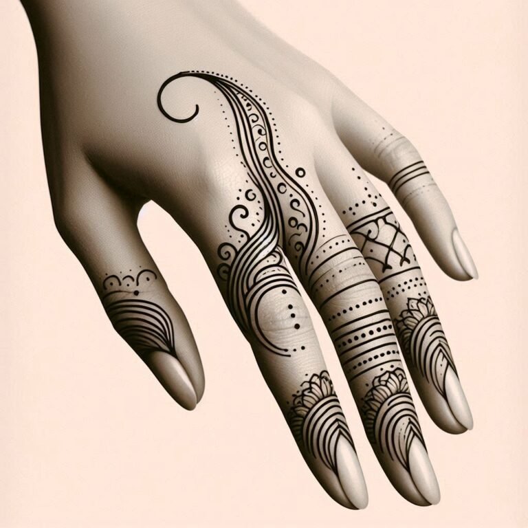 Top 10 Simple Finger Mehndi Designs for Beginners - Mehendi Bazar