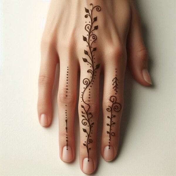 Top 10 Simple Finger Mehndi Designs for Beginners - Mehendi Bazar