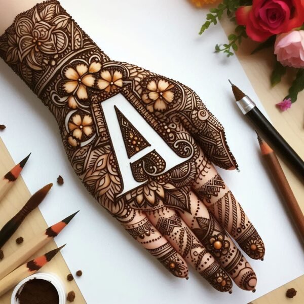 A to Z Alphabet Mehndi Designs | Top and Best Unique Pattern 2024