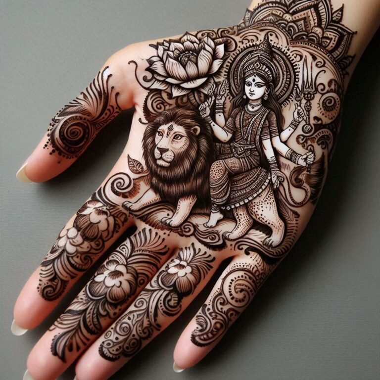 Best Mehndi Design in Durga Puja 2024: A Celebration of Art and ...